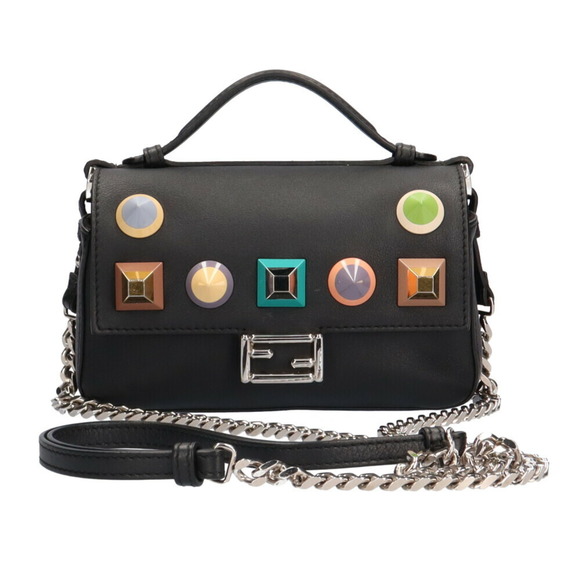 Fendi | Bags | Fendi Fendi Micro Double Bucket Multi Studs Shoulder Bag ...